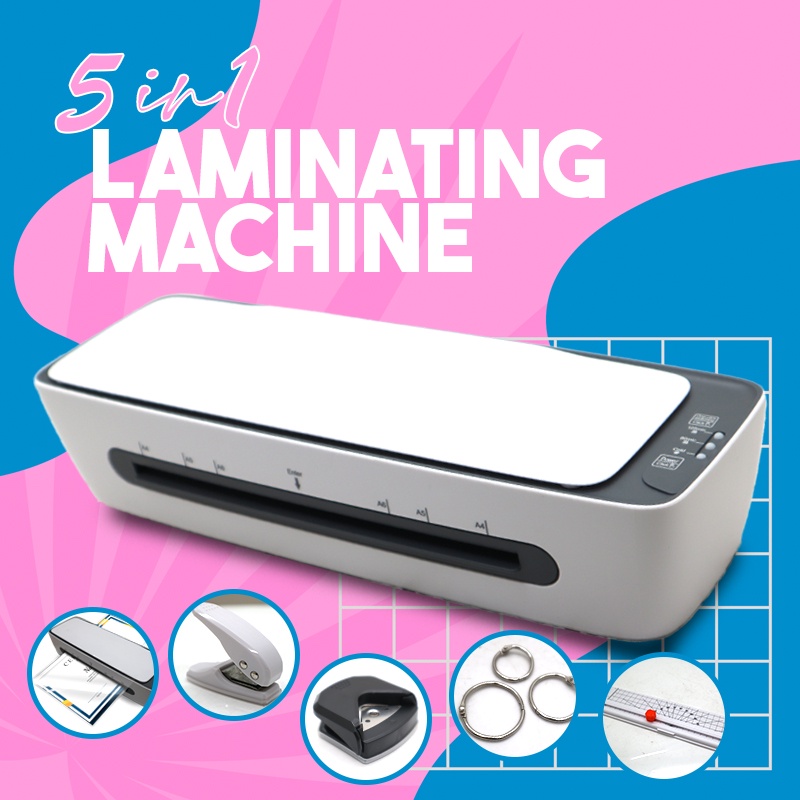QUAFF 5 in 1 Laminator Laminating Machine A4 (max laminate 125mic) SL ...