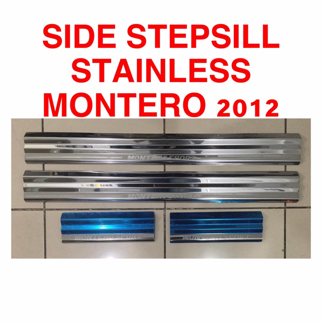 STAINLESS SIDE STEPSILL MONTERO 2012 | Shopee Philippines