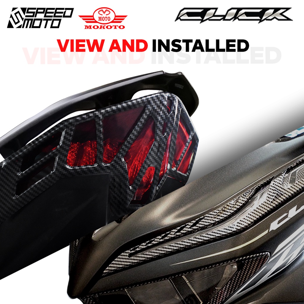 MOKOTO HONDA CLICK V2 3IN1 GARNISH SET COVER HEADLIGHT TAIL LIGHT ...