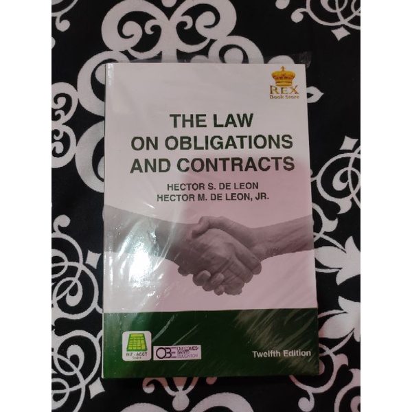 The Law on Obligation and Contracts by Hector De Leon | Shopee Philippines