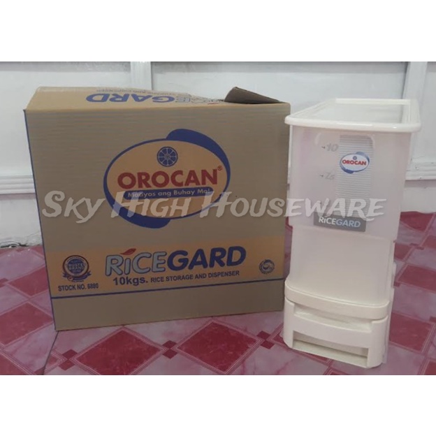 10kg OROCAN Ricegard Rice Dispenser Food Storage Container Kitchenware ...