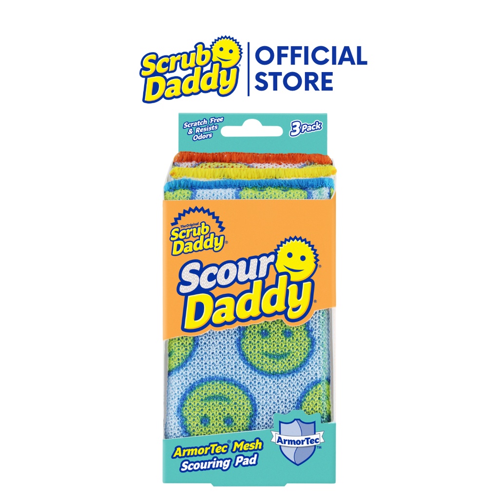 Scour Daddy ArmorTec Mesh Scouring Pad 3 Pack Sponge (3ct) | Shopee ...