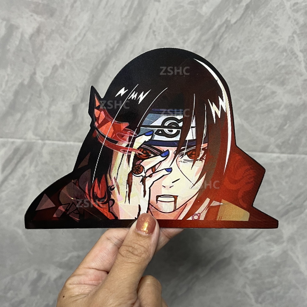 NARUTO Uchiha Itachi Sticker Motion Sticker Anime Waterproof Decals for ...
