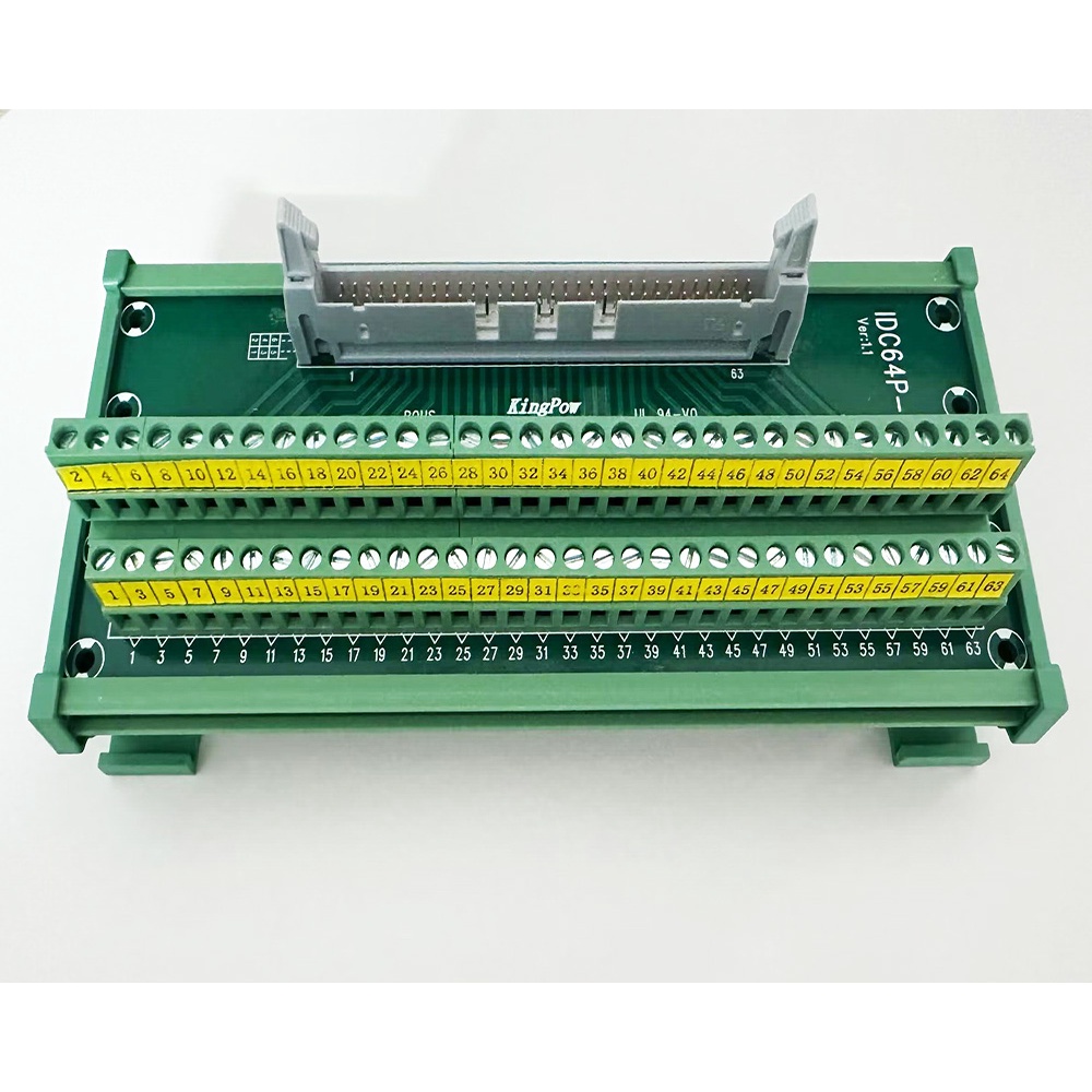 1pc IDC64P IDC 64 Pin Male Terminal Block Breakout PLC Relay Terminals ...