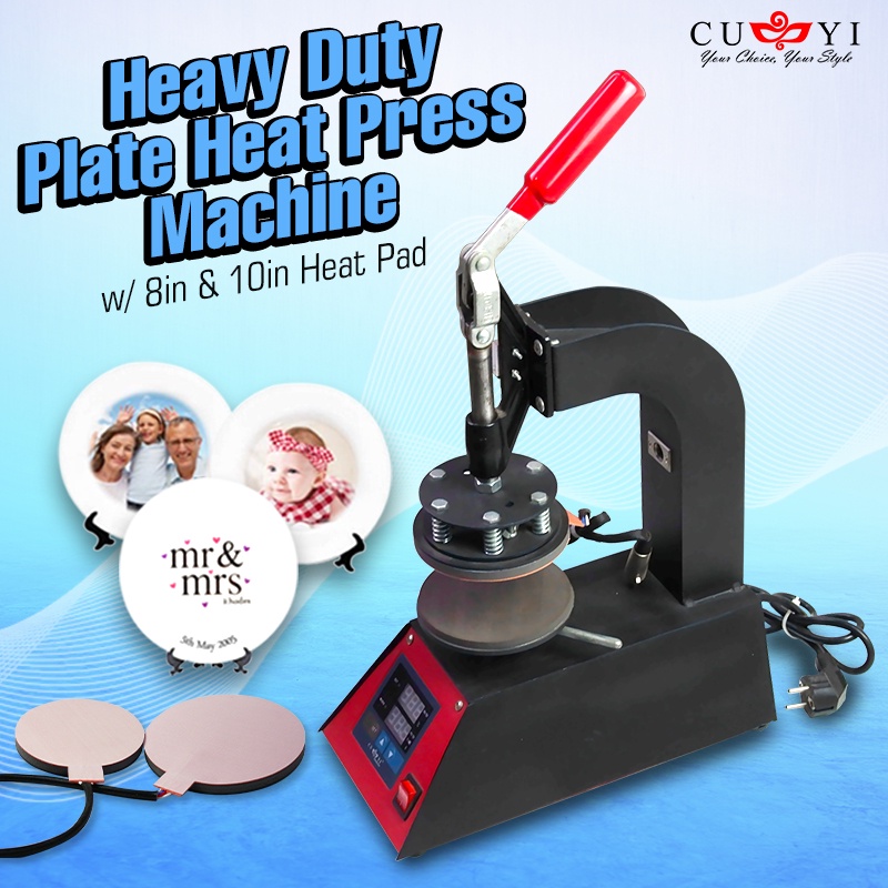 Cuyi Plate Press Machine Heavy Duty 8 Inches & 10 Pad Inclusion ...