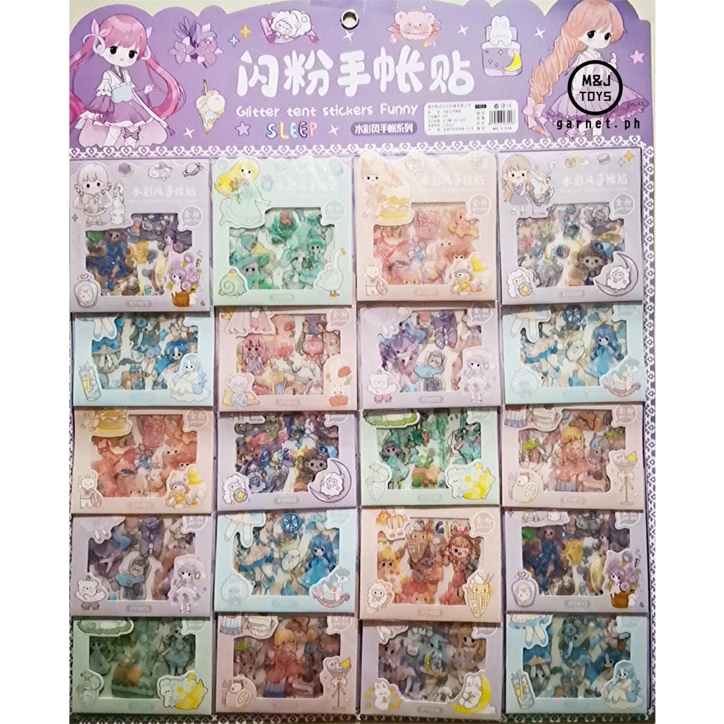 20 packets of cute korean stickers waterproof RANDOM DESIGN #1 packet ...