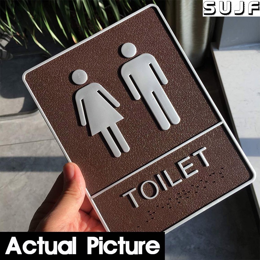 【Toilet Sign】 Plate Men & Women WC SymbolBathroom Toilet Door Sign for ...
