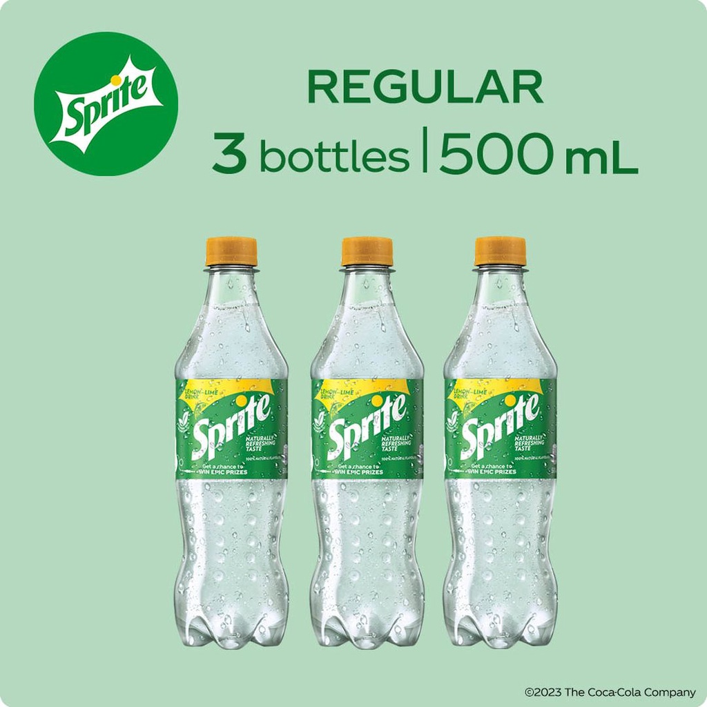 Sprite Regular 500mL - Pack of 3 | Shopee Philippines