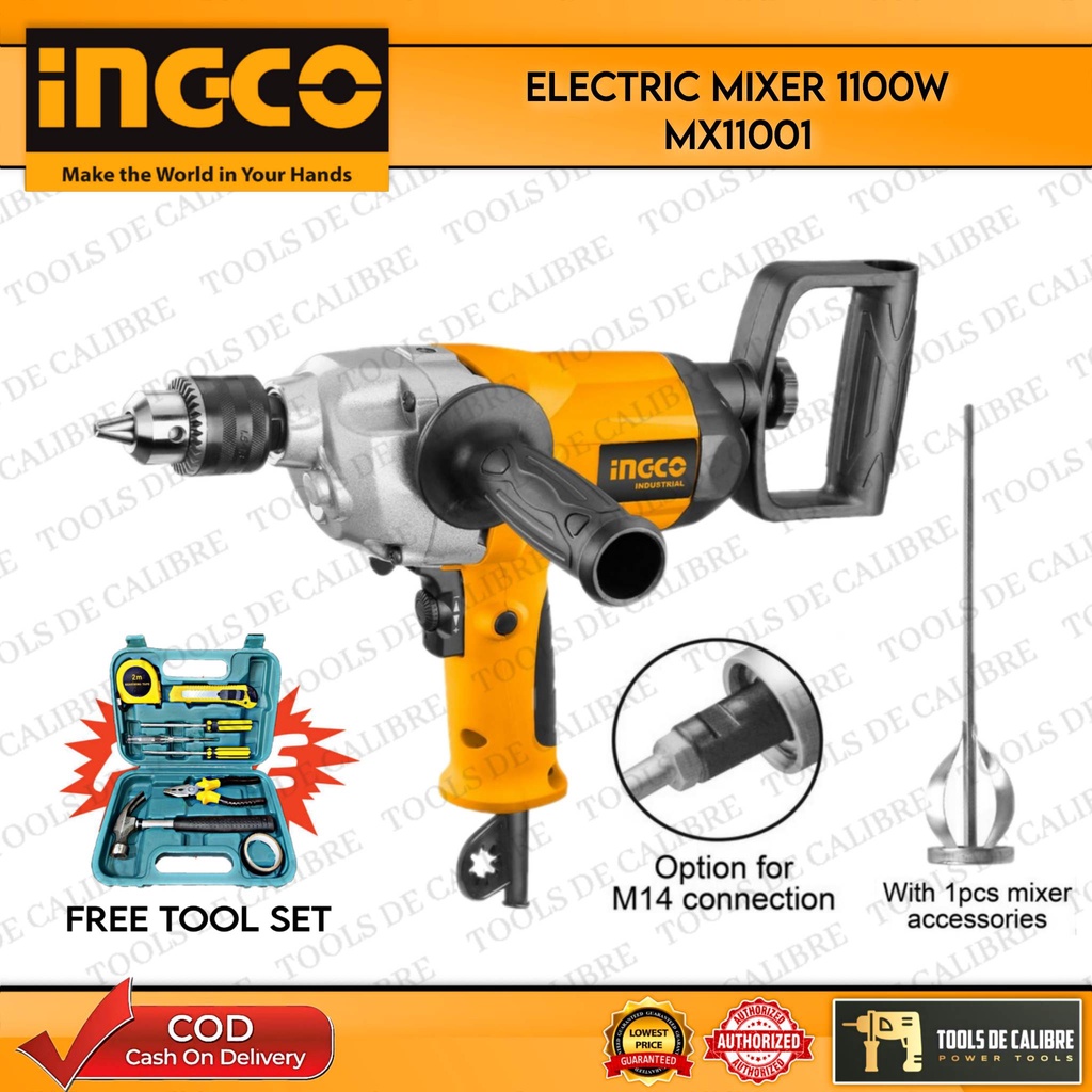 INGCO Electric Mixer 1100W MX11001 with FREE TOOLSET | Shopee Philippines
