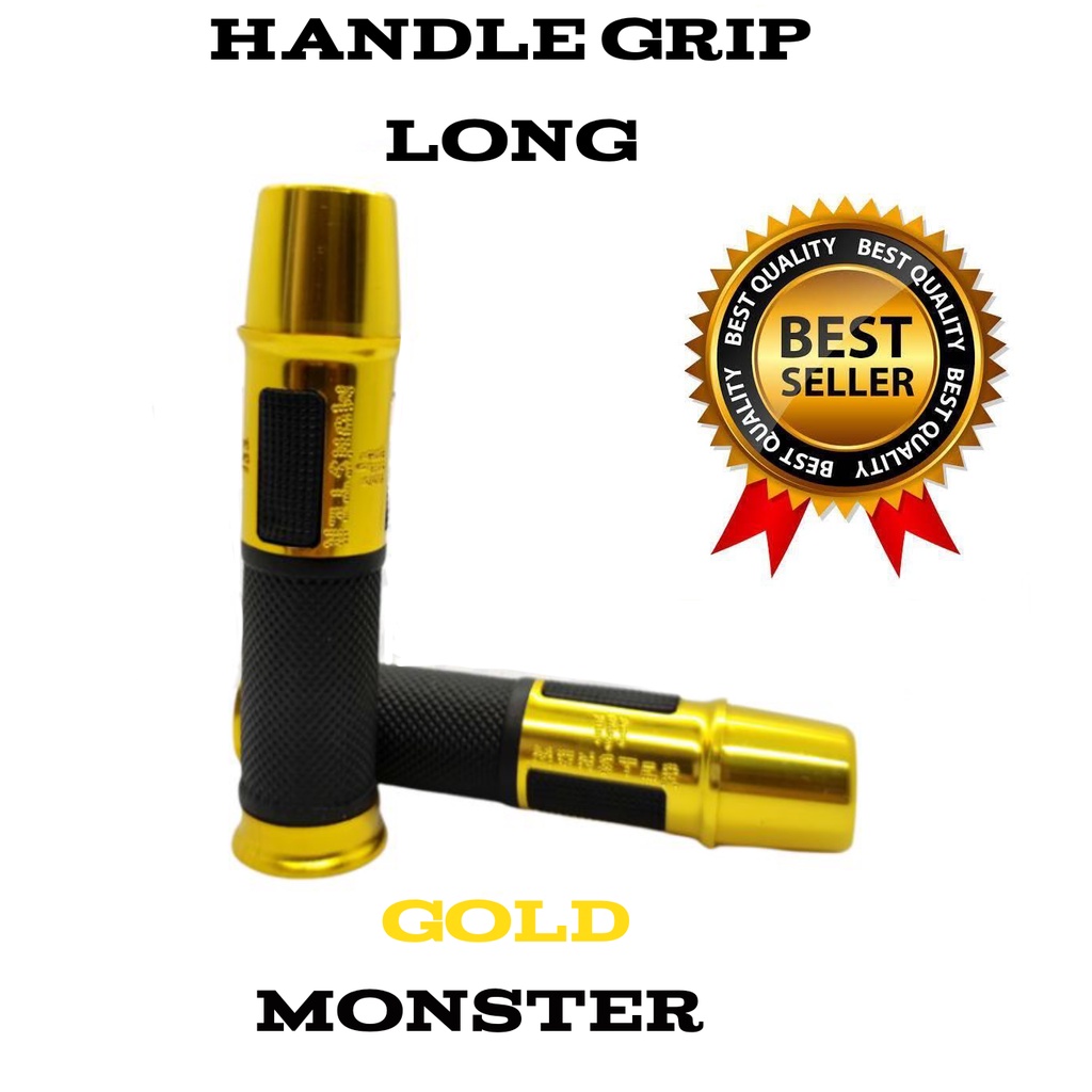 KAWASAKI Barako Motorcycle Handle Grip Monster Universal Color Gold.cod ...