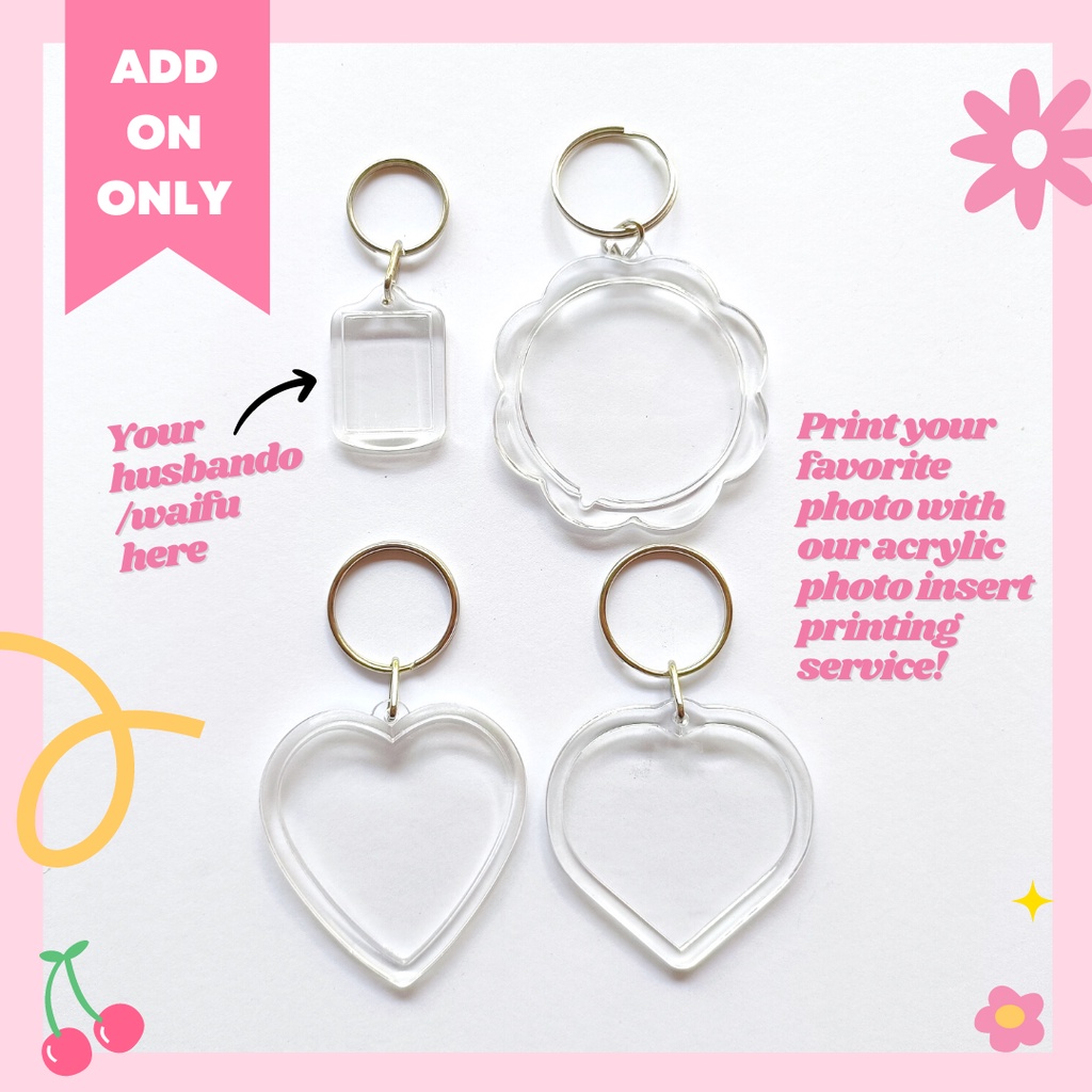 Back-to-Back Acrylic Photo Insert with Printing Included | Shopee ...