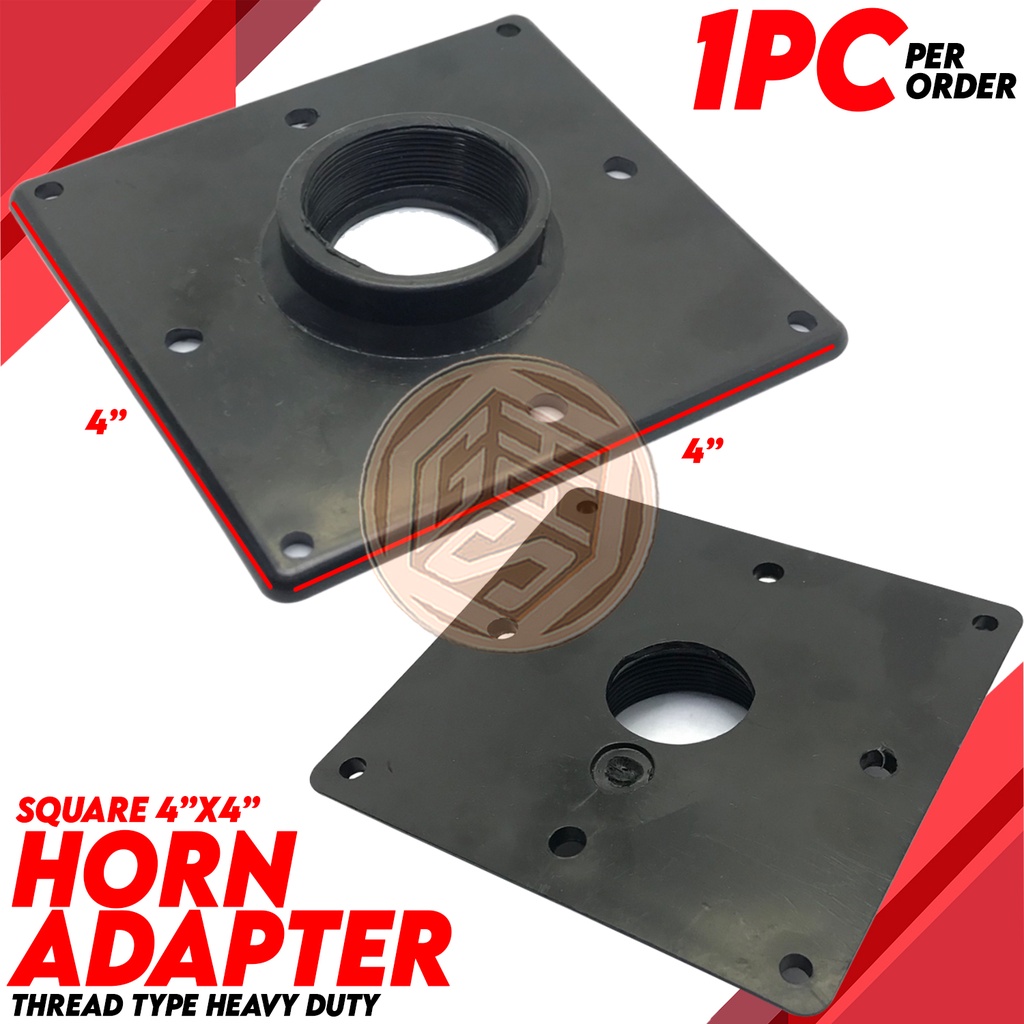 Horn Tweeter Adapter 4"X4" Inches Plastic Thread Type Square Shaped ...