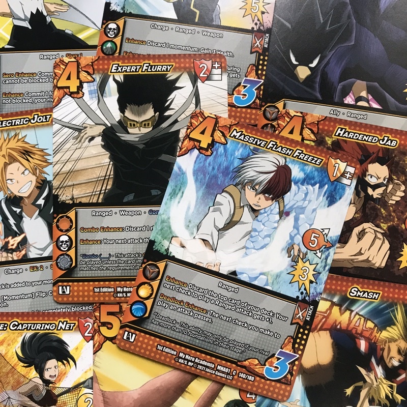 [AUTHENTIC] My Hero Academia Trading Cards (Attack Cards) Jasco Games ...