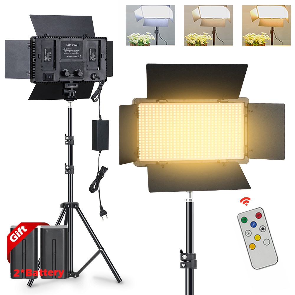LED Rechargeable Dimmable Photo Fill Light Studio Video Lamp Panel ...