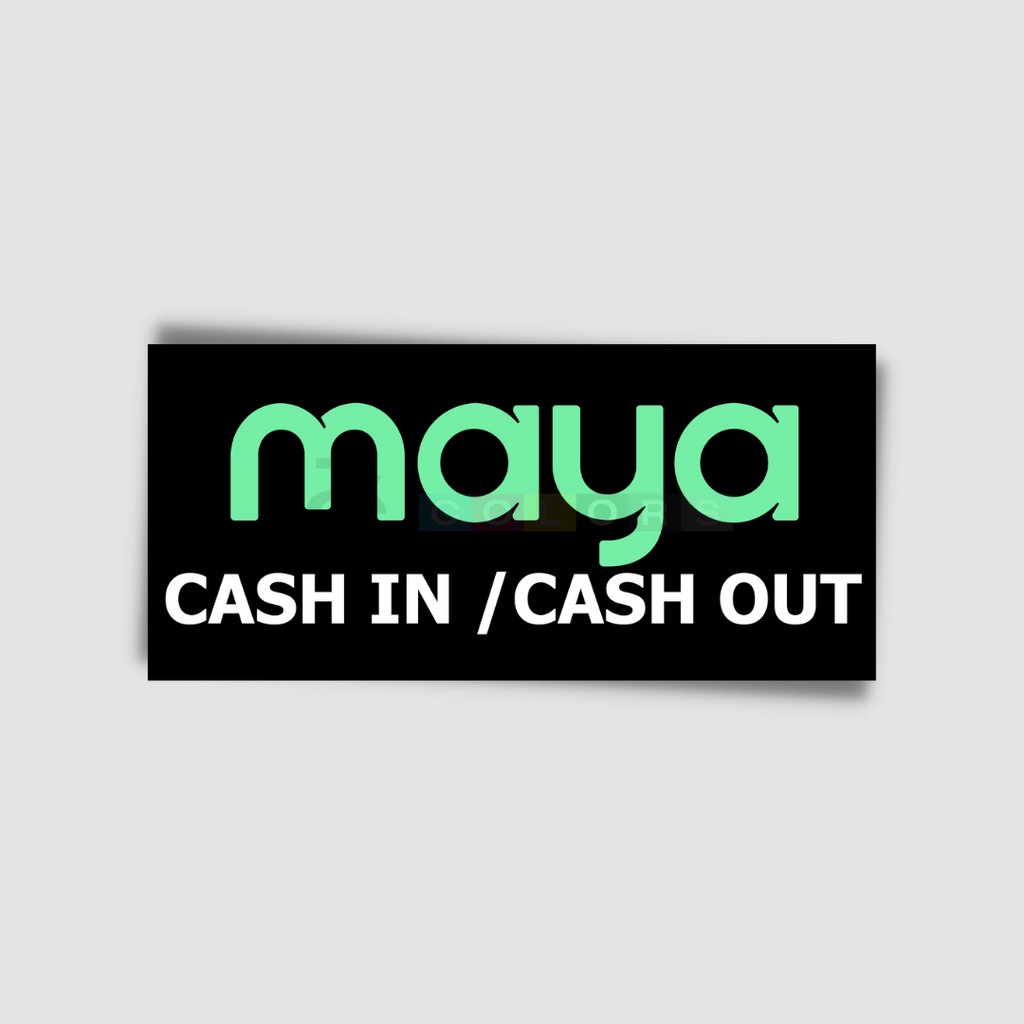 J & S Colors: Gcash Maya Door Hanging Signage (Flat type) | Shopee ...