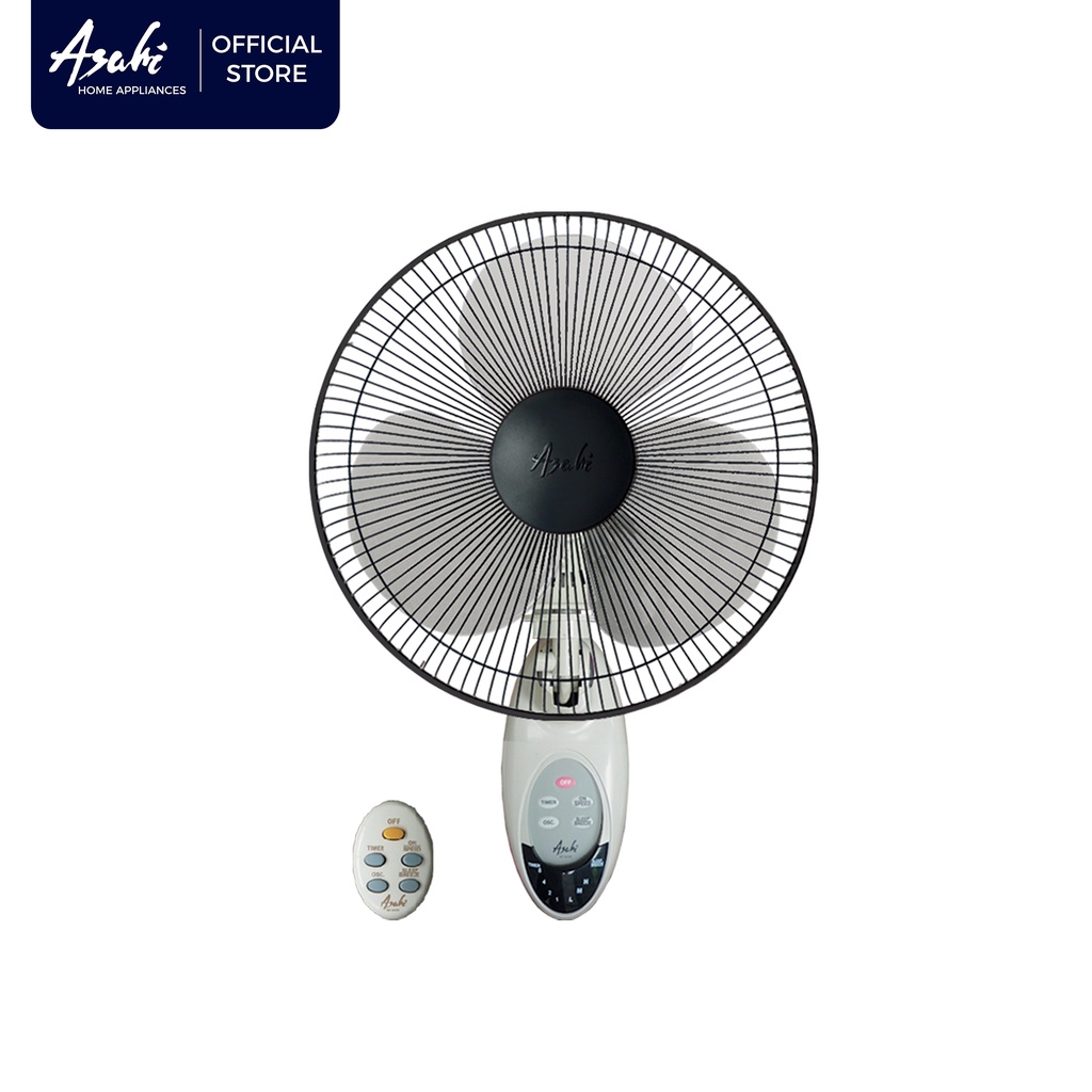 Asahi WF 625R Remote Controlled Wall Fan 16 inches | Shopee Philippines