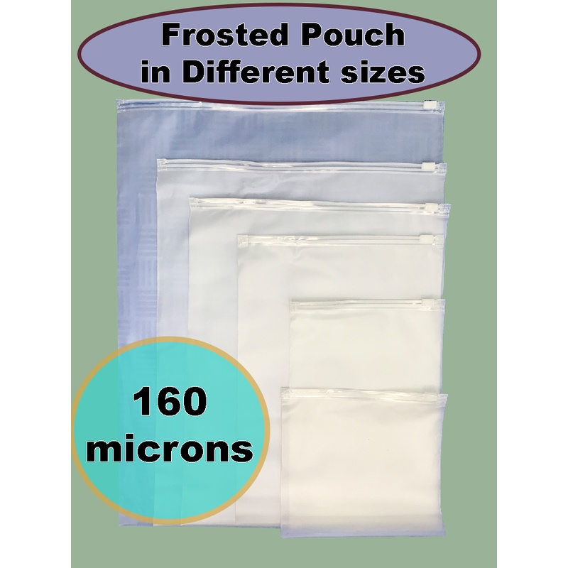 frosted zip lock(160 microns)cheapest but High quality, good for ...