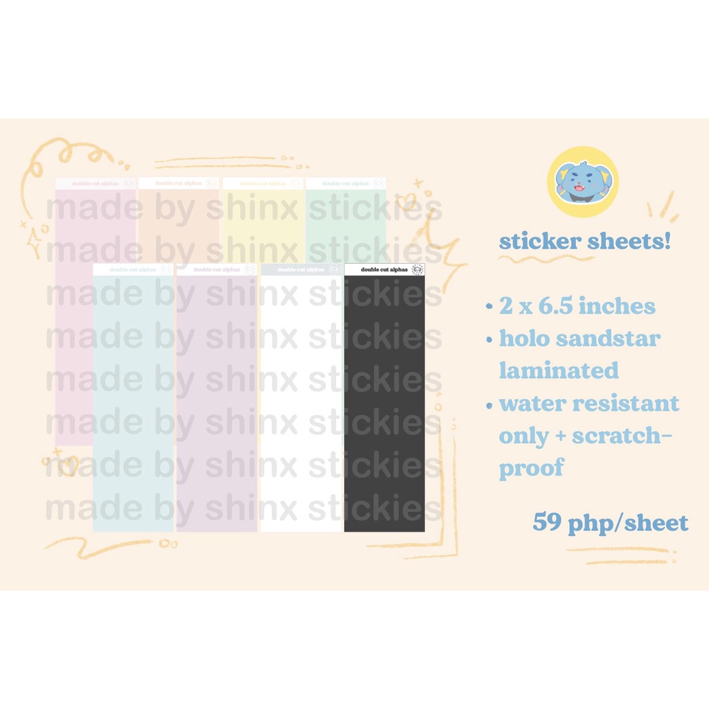 double cut pastel alphas | by Shinx Stickies | alphabet letter stickers ...