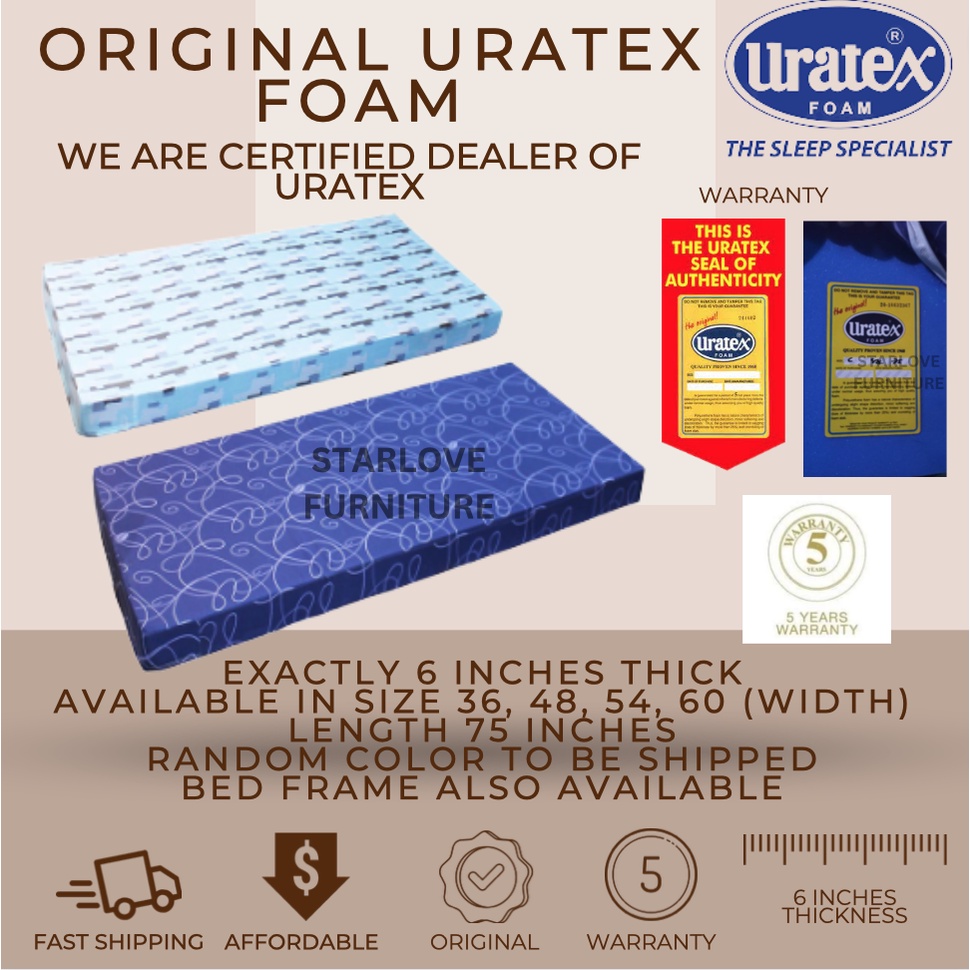 Single mattress size uratex store