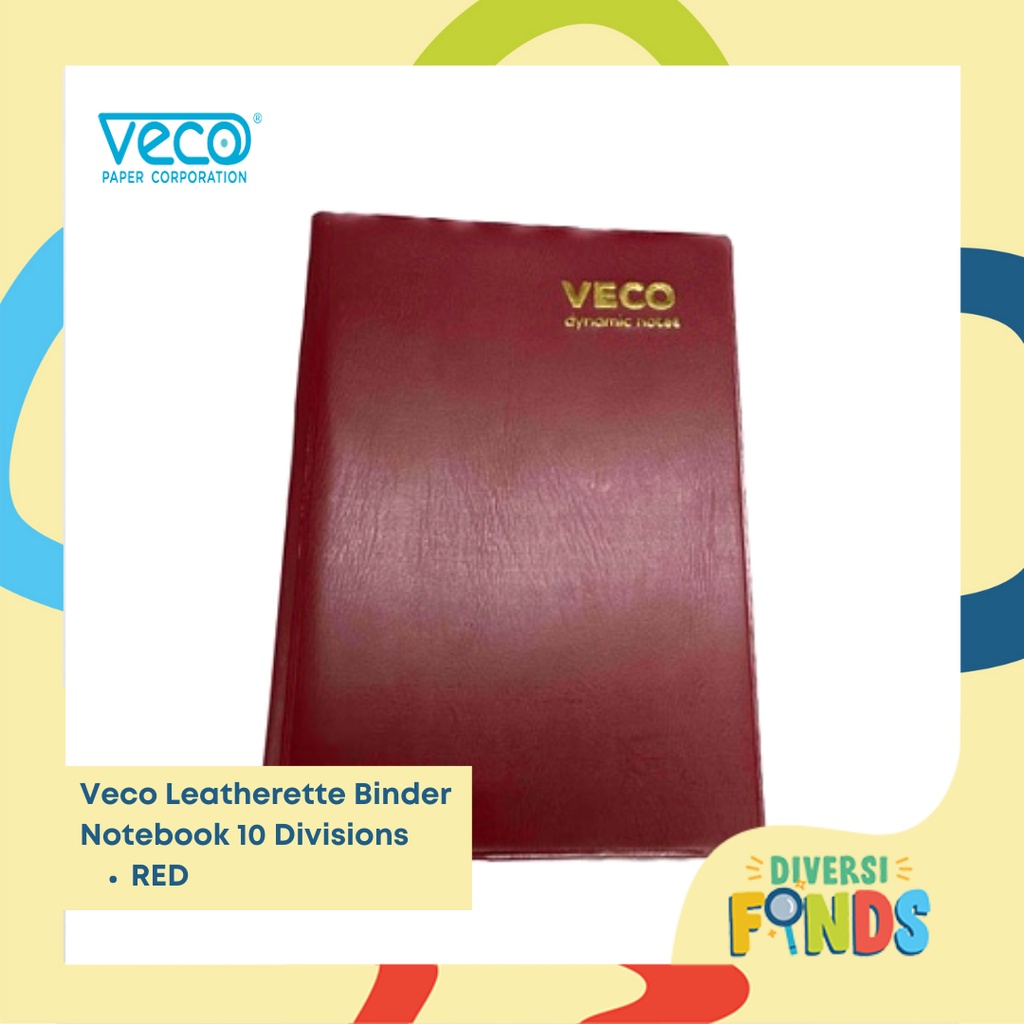 Veco Leatherette String Binder 10 Division (16 lvs/division x ...