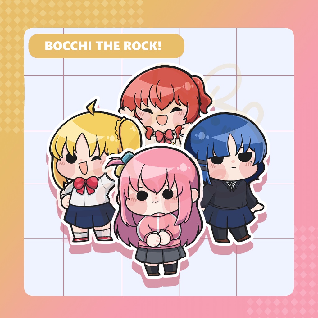 Bocchi The Rock! Laminated Vinyl Stickers┃nimica shop | Shopee Philippines