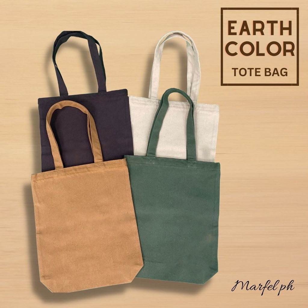 Earth Color Cotton Canvas Expandable Plain Tote Bag 1600 gsm thickness ...
