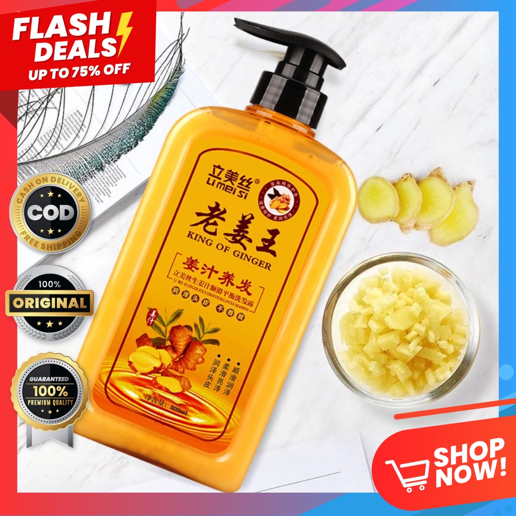 Original Ginger Hair Shampoo Fast Regrowth Hair Thick Shampoo Anti Loss ...