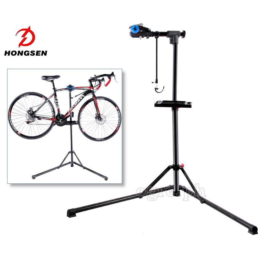 Hongsen HS-X006R Bike Repair / Maintenance Stand with Collapsible Bipod ...