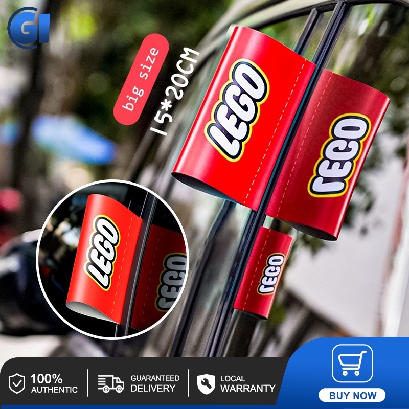 Car Lego Sticker Washing Label Rear Door Sticker Car Creative ...