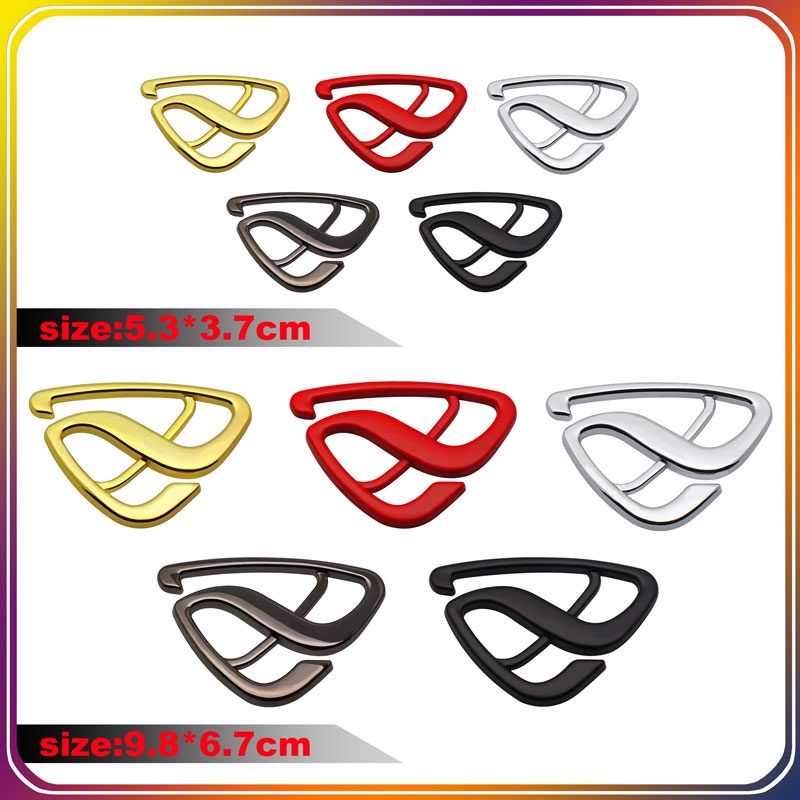 3D Metal Car Body Sticker Rotor Shaped Tail Decal Grille Logo For Mazda ...
