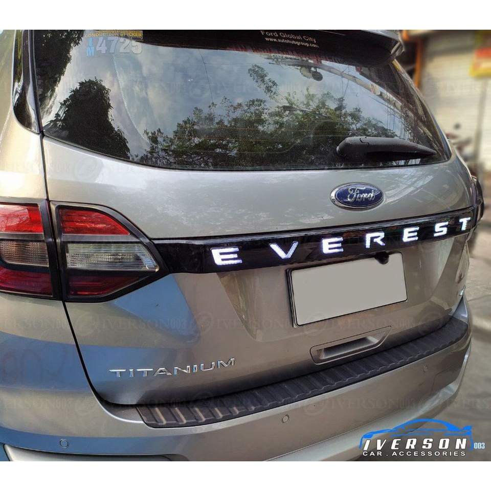 Black Trunk Lid Garnish with LED for Ford Everest 2016 to 2019 | Shopee ...