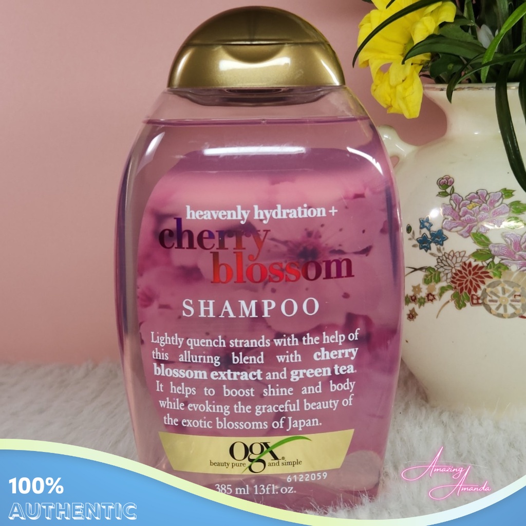 OGX Heavenly Hydration Cherry Blossom Shampoo 385ml | Shopee Philippines