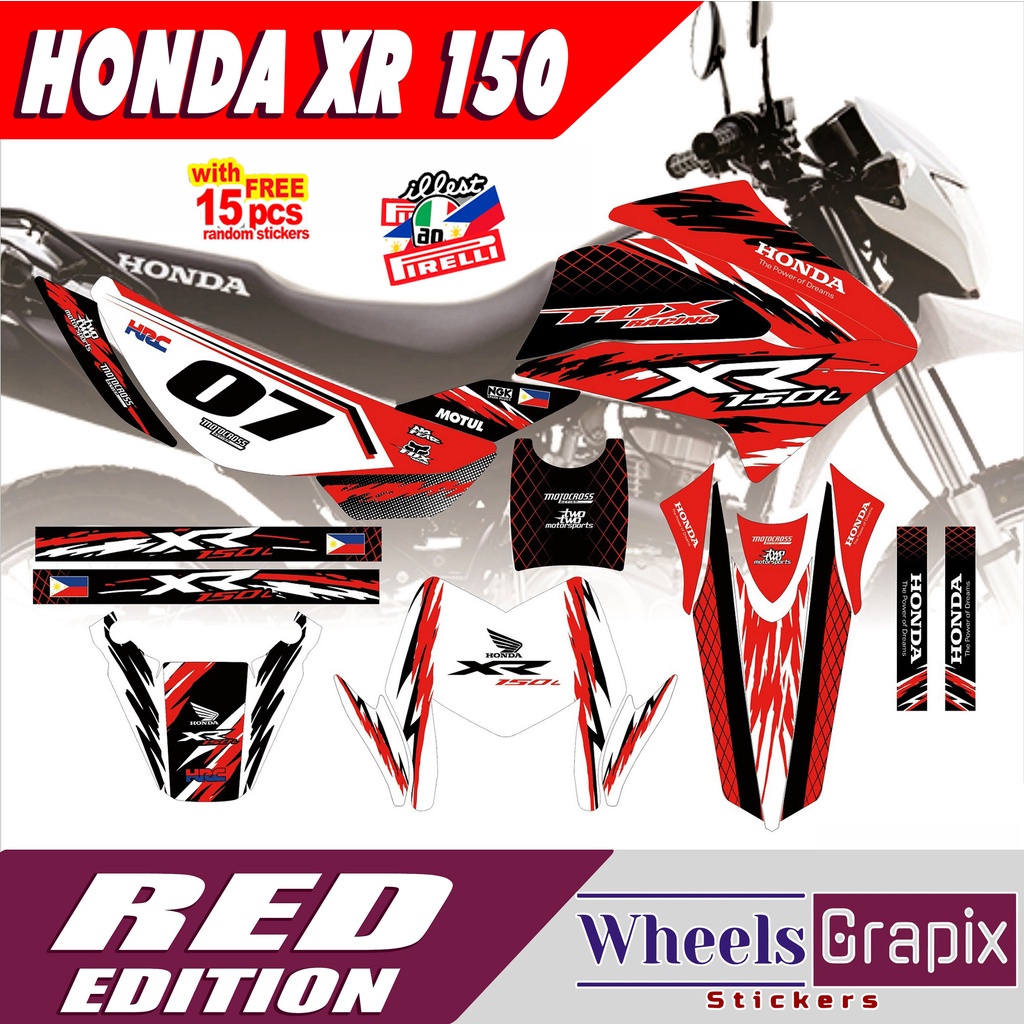 Honda XR 150L Full Decal Sticker Set | Shopee Philippines