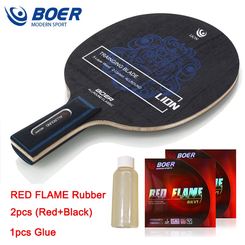 Boer Lion Table Tennis Blade 5+2 Wood Ping Pong Blade Good for Attack ...