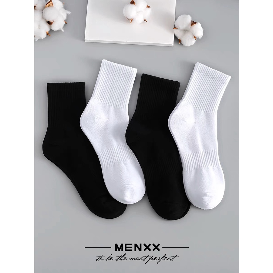 1 Pair Pure Cotton Deodorant Plain Socks Sports Sock | Shopee Philippines