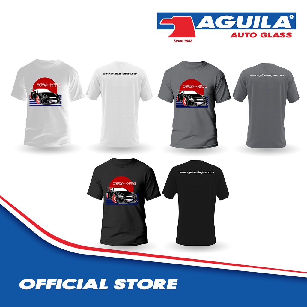 Aguila Auto Glass Limited Edition T-Shirt Jdm Design 2 | Shopee Philippines
