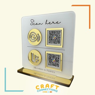 QR Code Stands- High Quality Acrylic QR Standees for Gcash, BDO, BPI ...