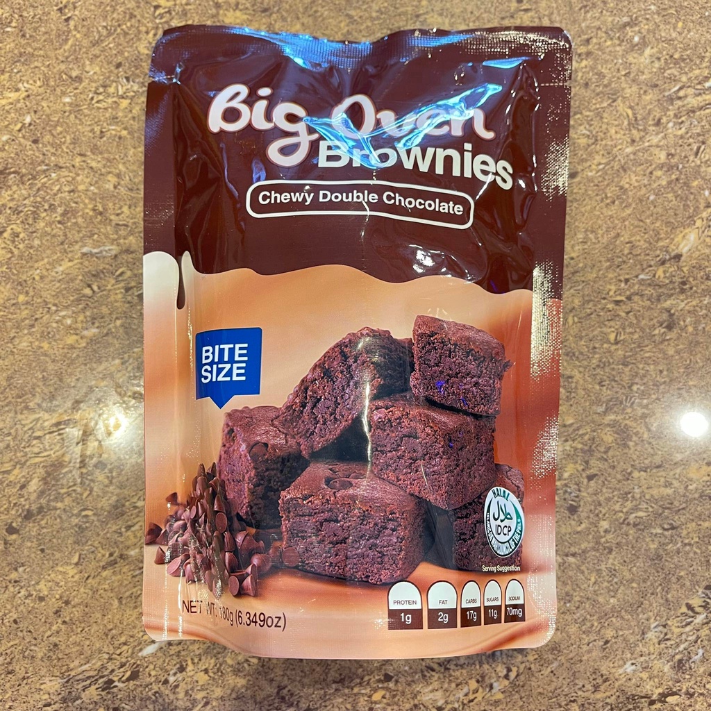 Big Oven Chewy Double Chocolate Brownies, 180g | Shopee Philippines