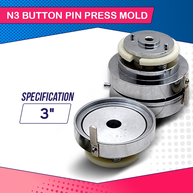 (Promo Package) QUAFF Button Pin Press Machine (N3 Swing Type) | Shopee ...