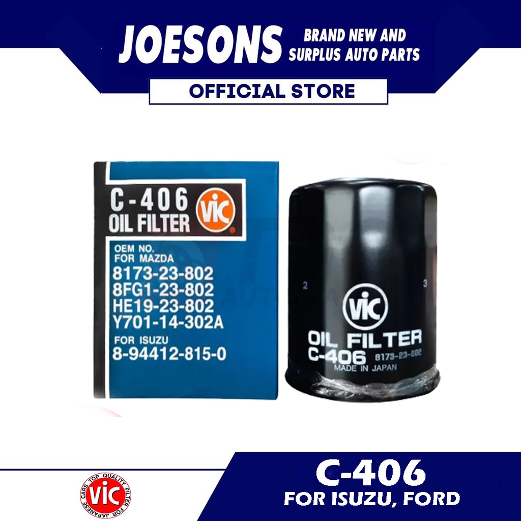 C-406 OIL FILTER FOR ISUZU GEMINI, FORD TELSTAR, FIERRA GAS (VIC ...