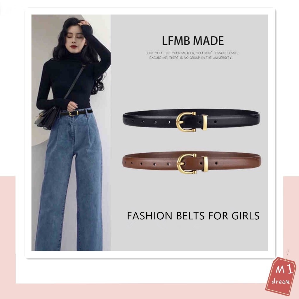 Belt Women’s Belt Korean Fashion Women Lady's Belts Leather Metal ...
