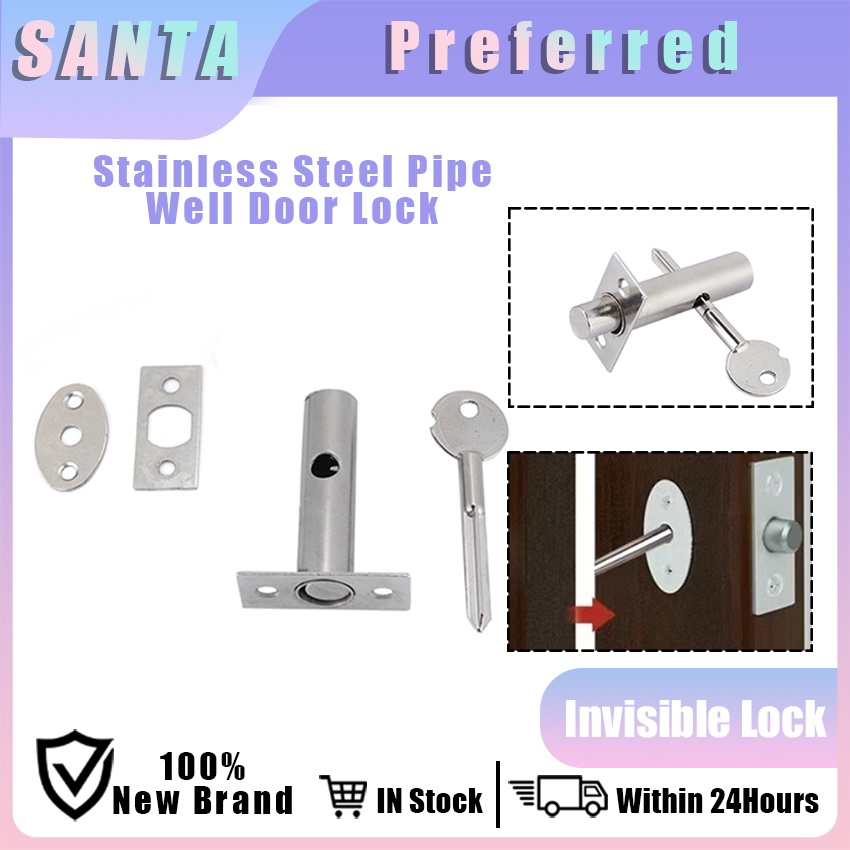 Invisible Pipe lock steel Security Mortise for Fireproof Door Escape ...