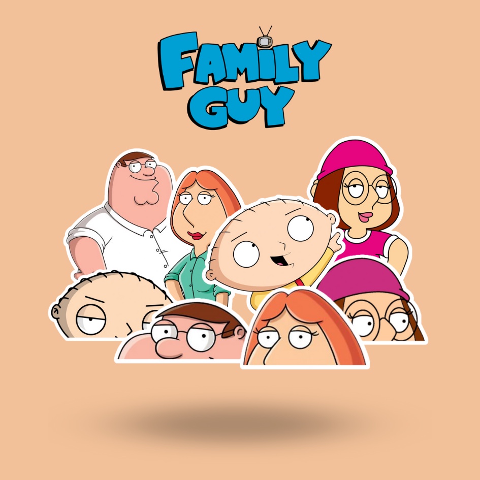 Family Guy Peeker Vinyl Sticker 3 inches Waterproof | Shopee Philippines