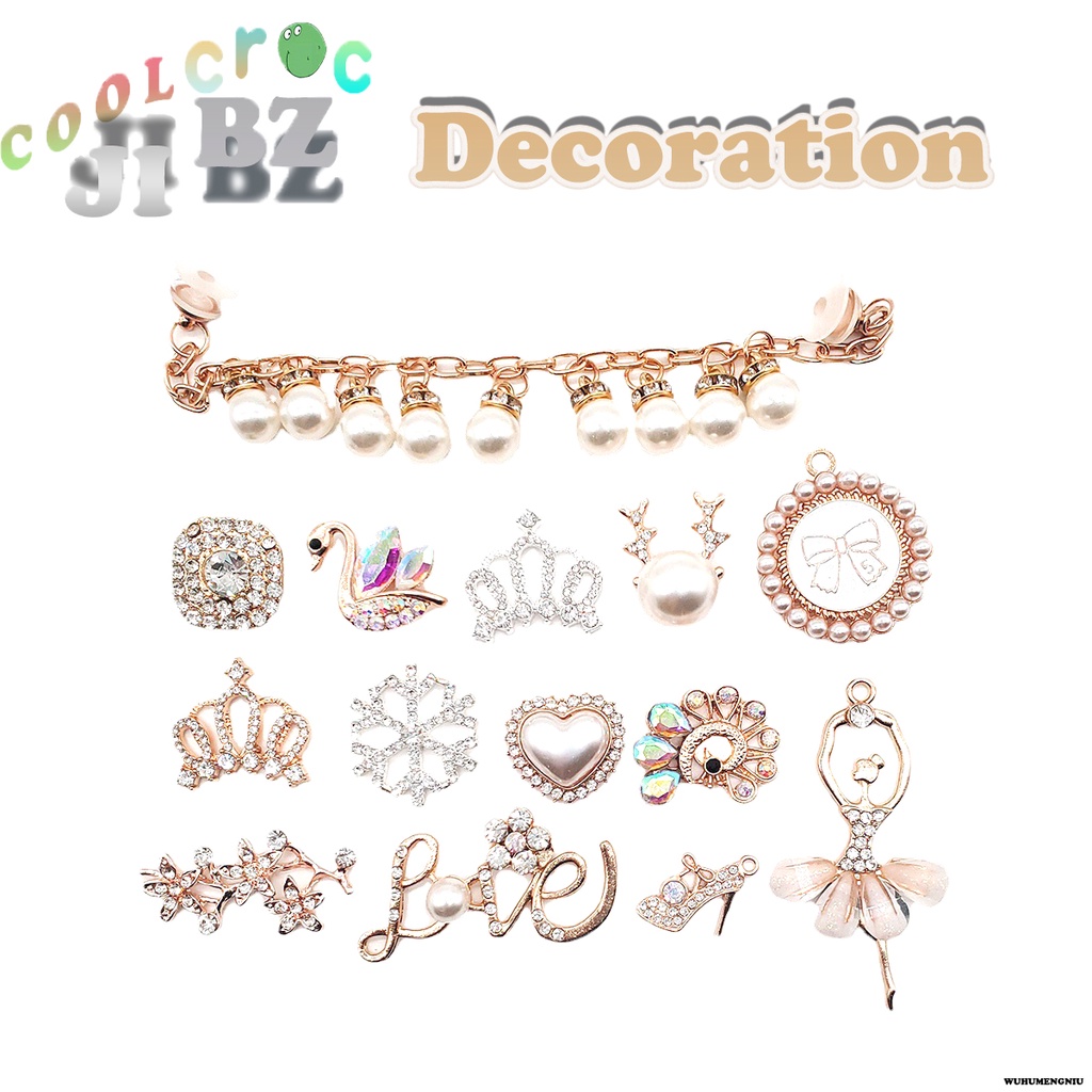 Pearl Crown Decorations / Crocs Jibbitz Charms Set Pin / Accessories ...