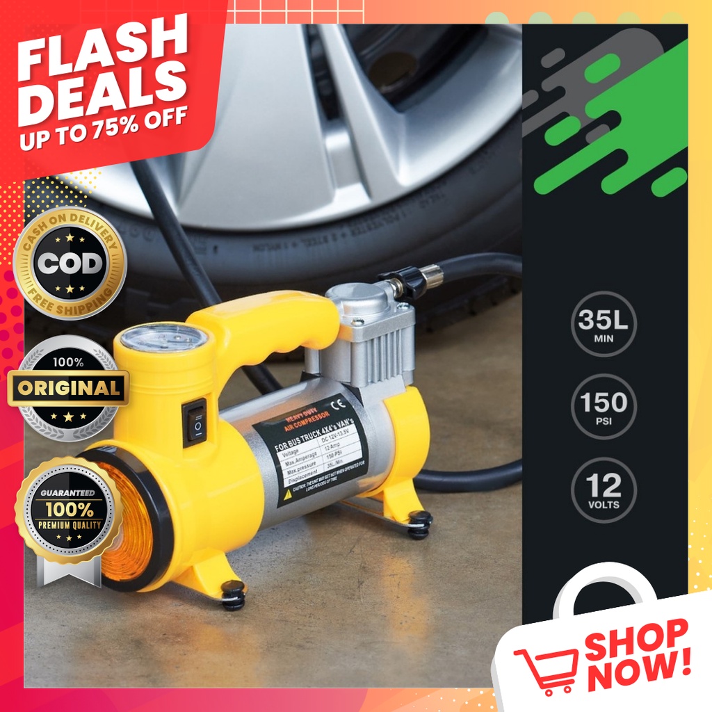 Handy Man Original Pro Cyclone Air Compressor , Tire Inflator, Air Pump ...