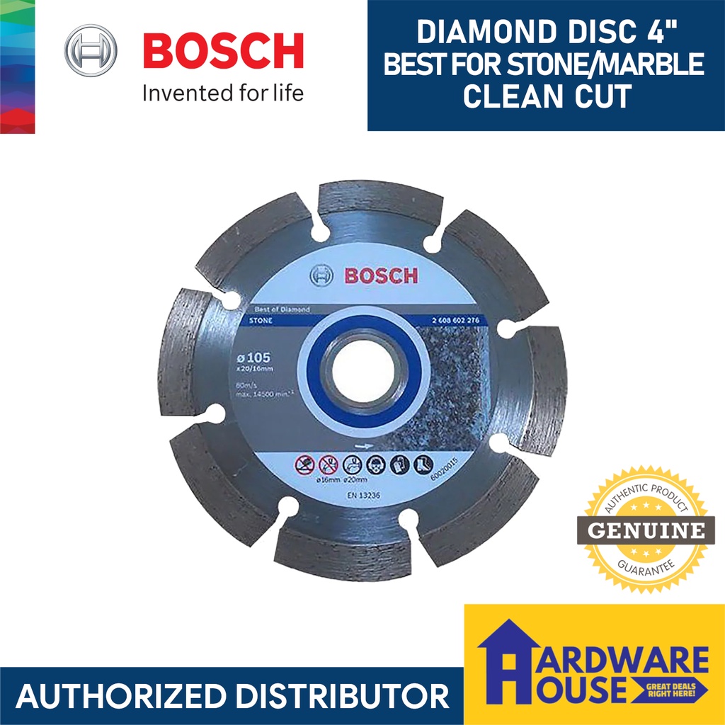 ORIGINAL BOSCH Diamond Disc 4" Best For Stone Marble Granite Tile ...