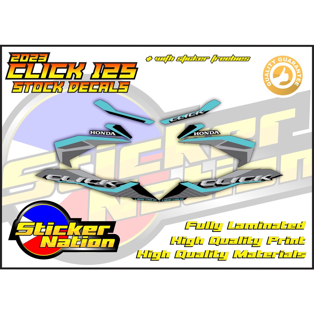 Honda Click 125 V3 2023model Stock Decal | Shopee Philippines