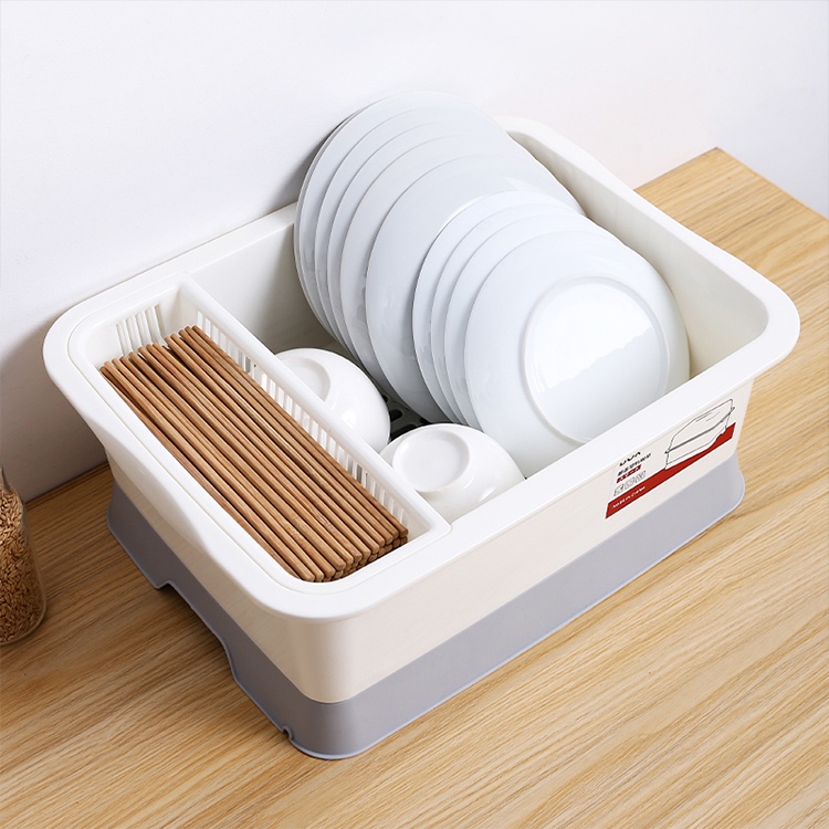Japanese Tableware Dish Plates Storage Dish Rack with Cover Kitchen ...
