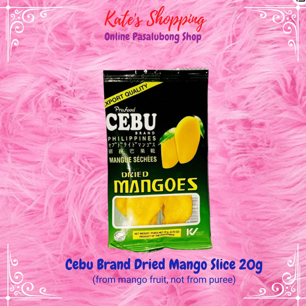 CEBU DRIED MANGO SLICE 20G | Shopee Philippines