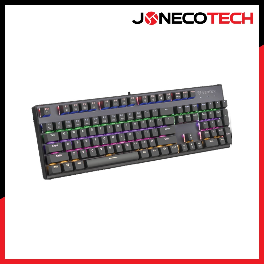 Vertux Tactical Advanced Mechanical Keyboard Black | Shopee Philippines